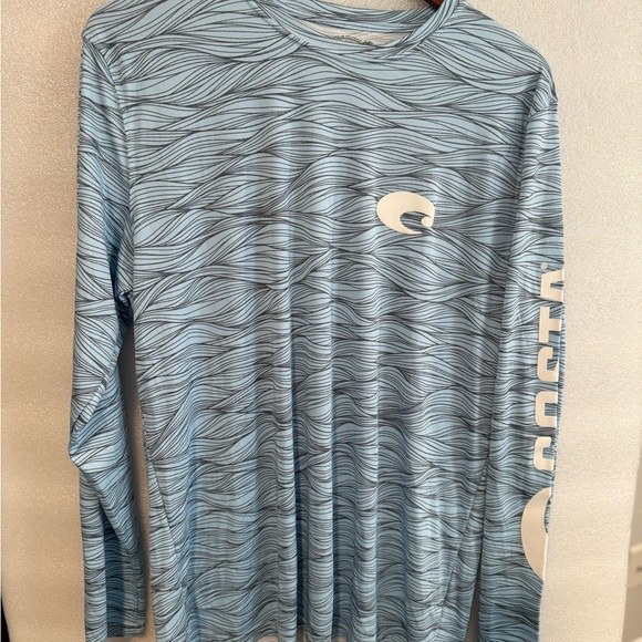 Costa | Shirts | Costa Wave Pattern Long Sleeve Tee | Poshmark